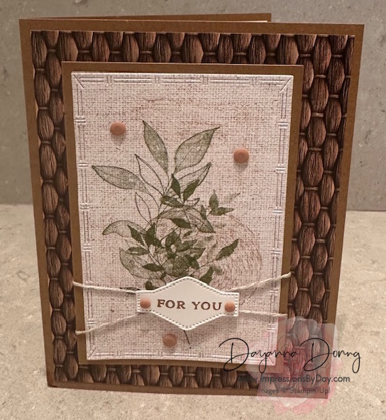 Textured Notes - Dayanna Donng, Stampin' Up! Demonstrator